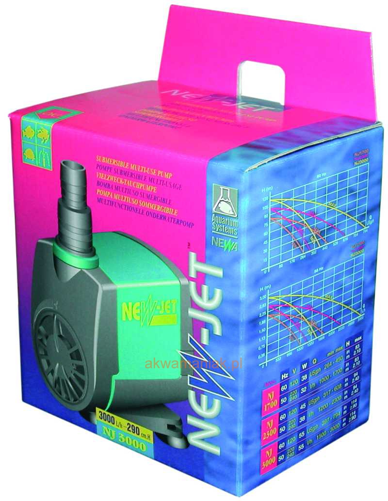 Aquarium Systems New Jet NJ 3000 - pompa zatapialna 3000l/h